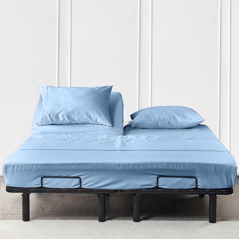 Js sanders 600 Tc Top Split Head Queen Sheet Set for Adjustable beds ...