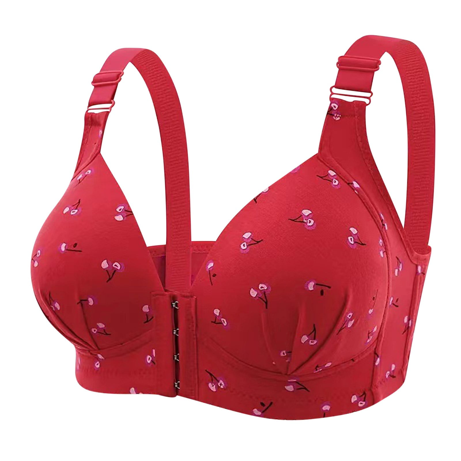 Jsaierl Bras For Women Plus Size Push Up T Shirt Bras Seamless Padded