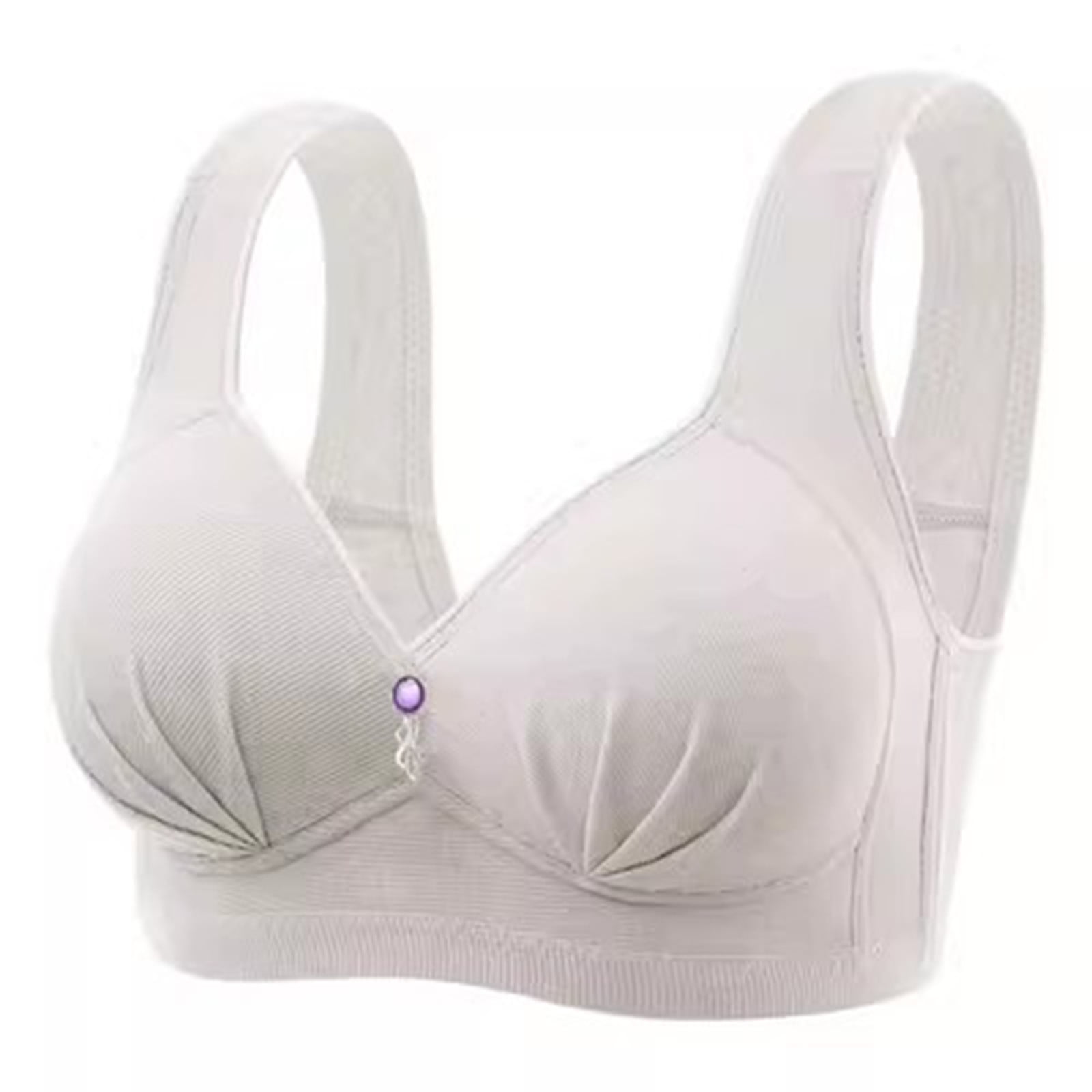 Jsaierl Bras for Women Wirefree Lift T-shirt Bras Seamless Comfy ...