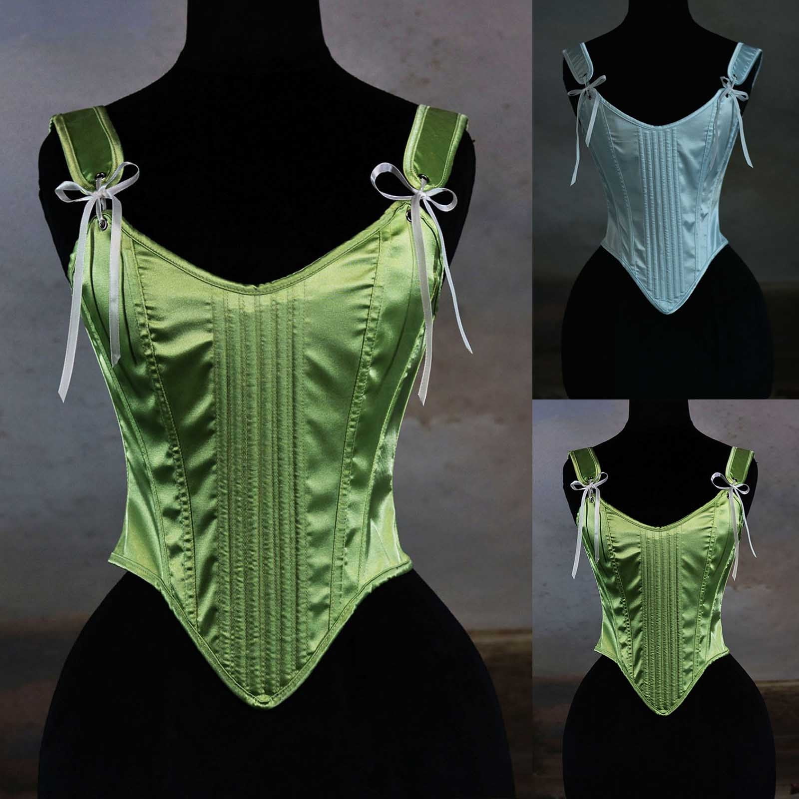 Jsaierl Corset Tops for Women Plus Size Sleeveless Halloween Costumes ...
