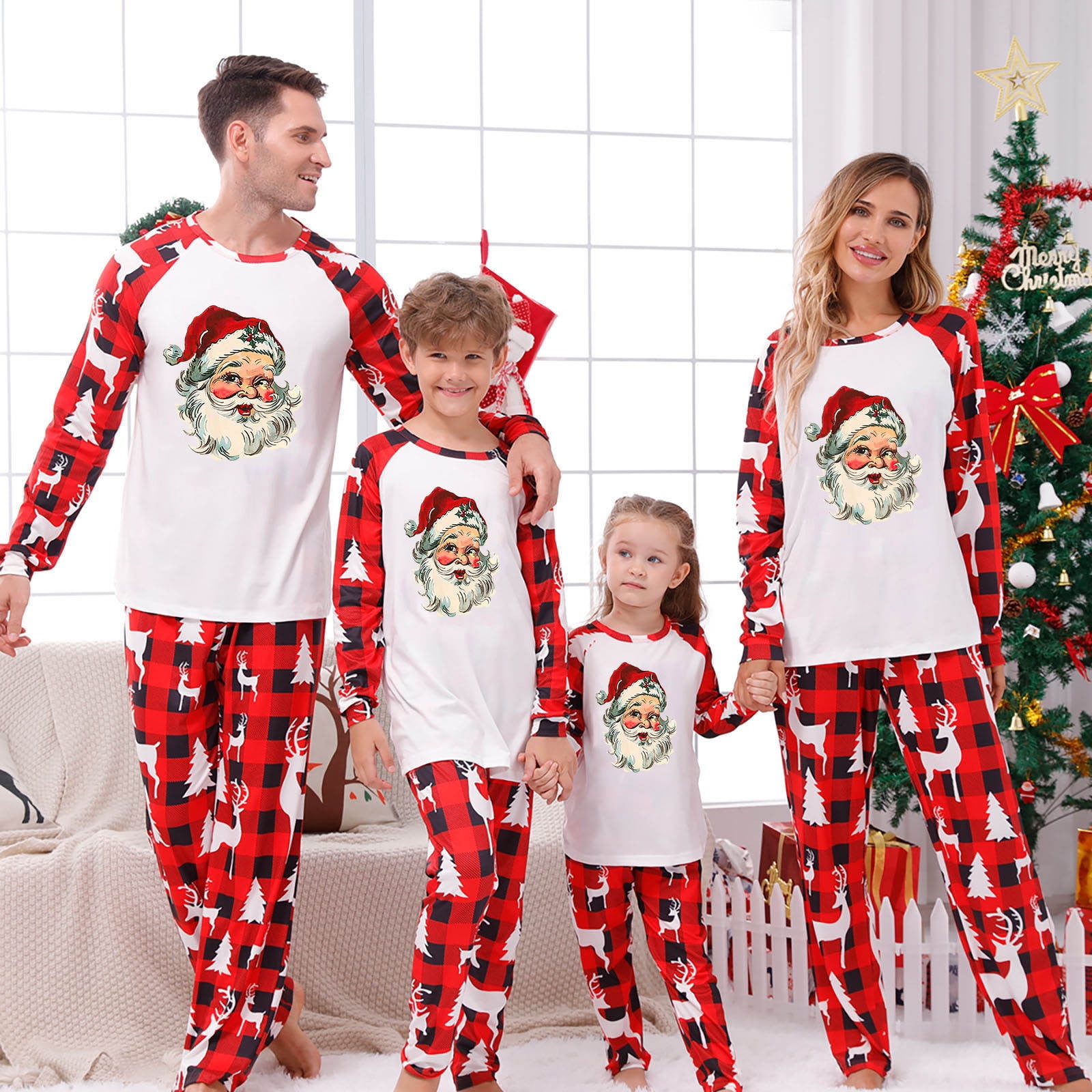 Jsaierl Family Christmas Pajamas Matching Sets 2024 Christmas Pajamas ...
