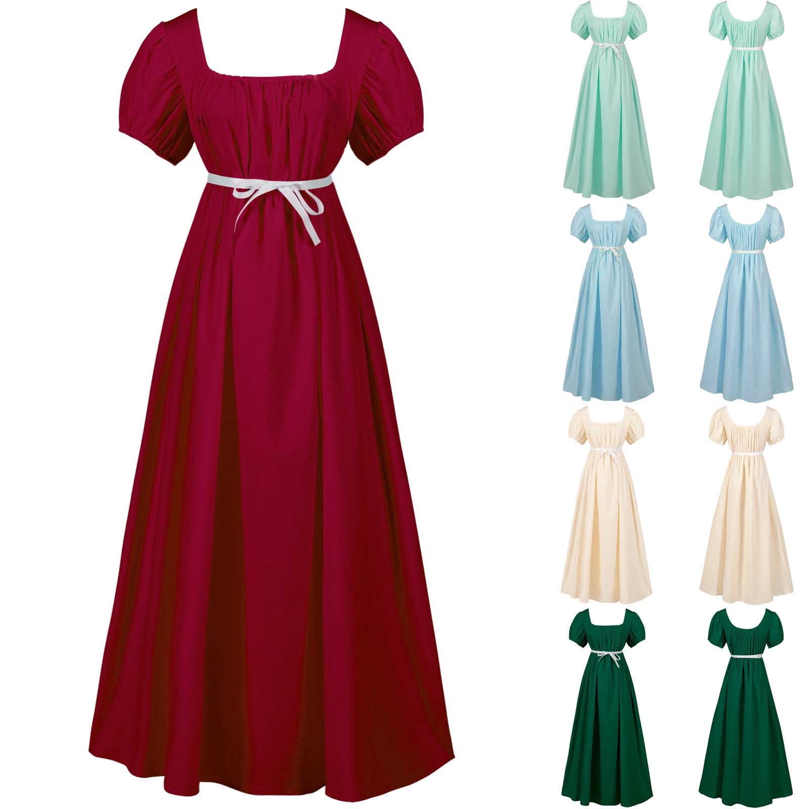 Jsaierl Halloween Costumes Women Retro Medieval Victorian Goth Plus ...