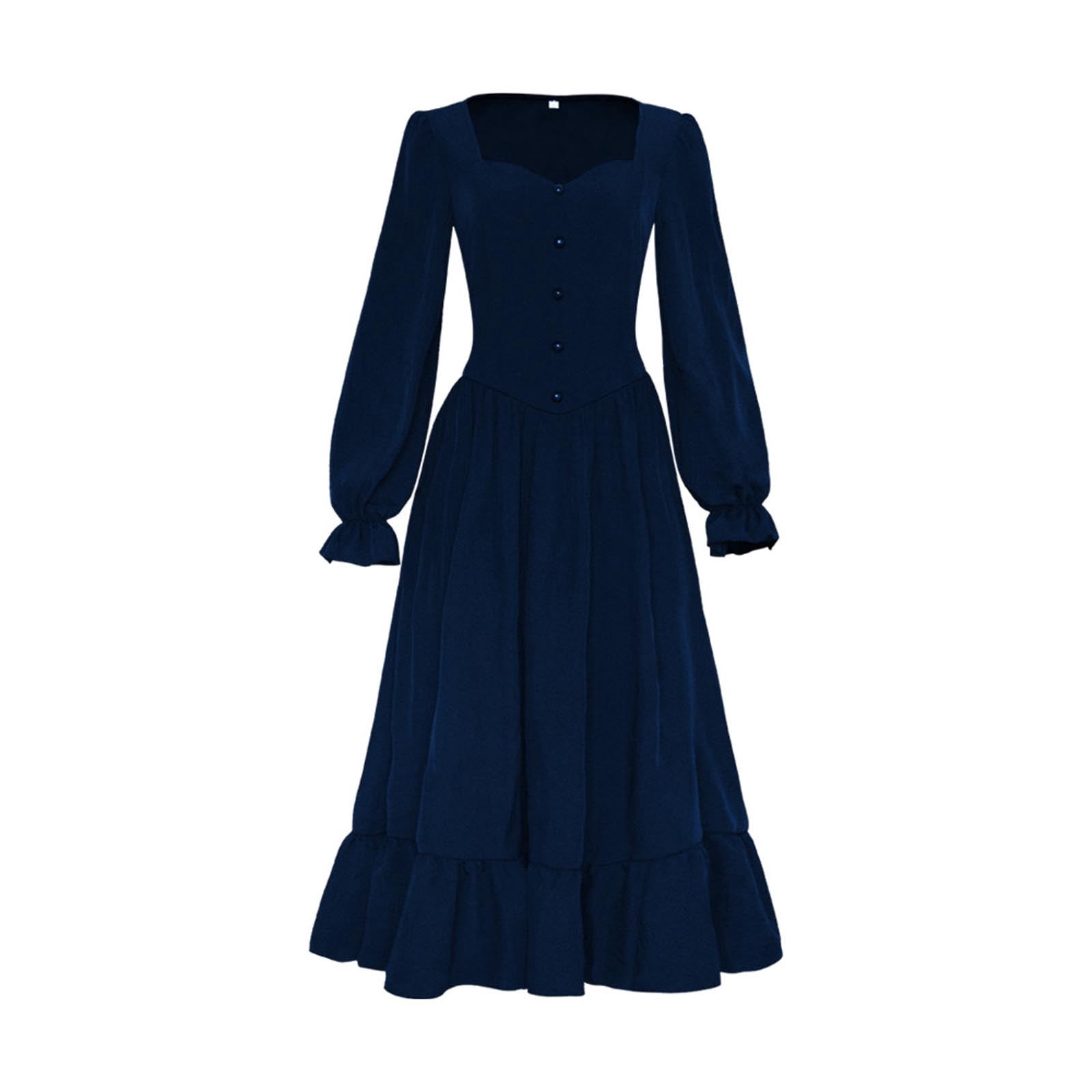 Jsaierl Halloween Costumes for Women Plus Size Retro Renaissance ...