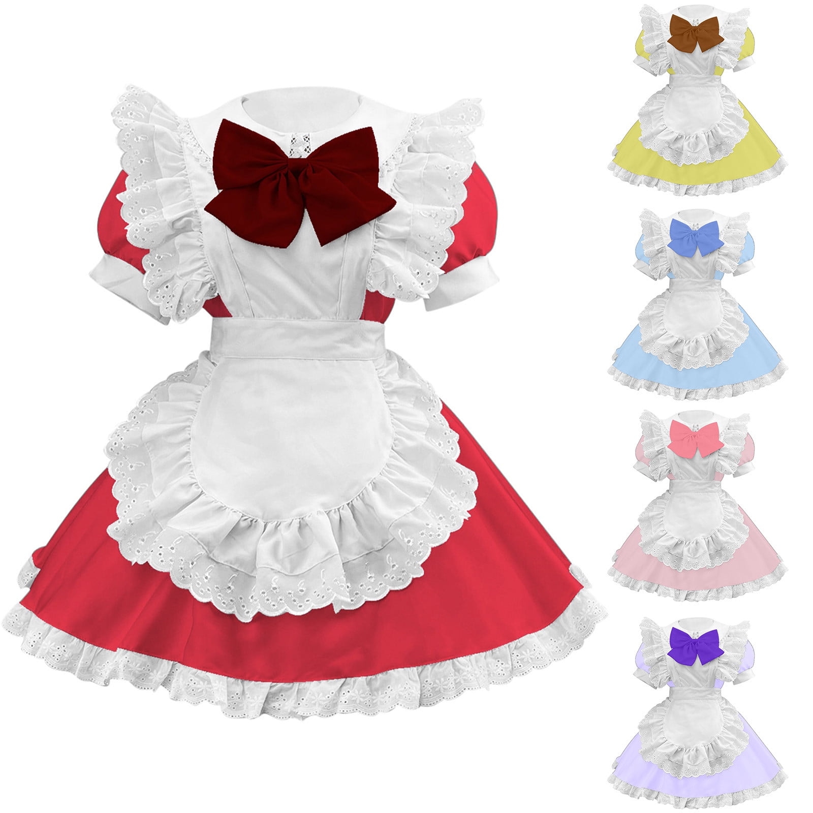 Jsaierl Oktoberfest Dress for Women Plus Size Retro Halloween ...