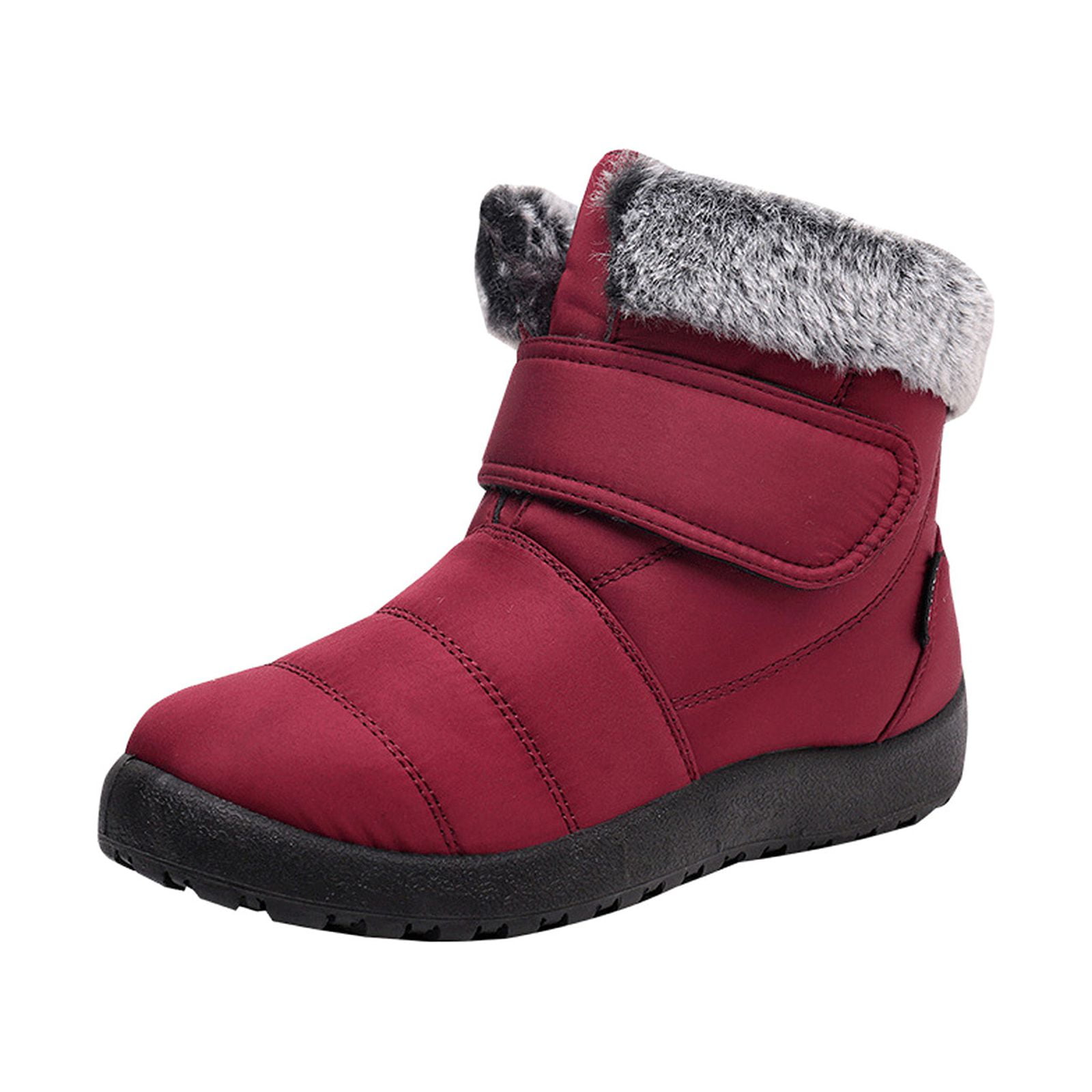 Jsaierl Snow Boots for Women Winter Boot with Comfortable Warm Faux Fur ...