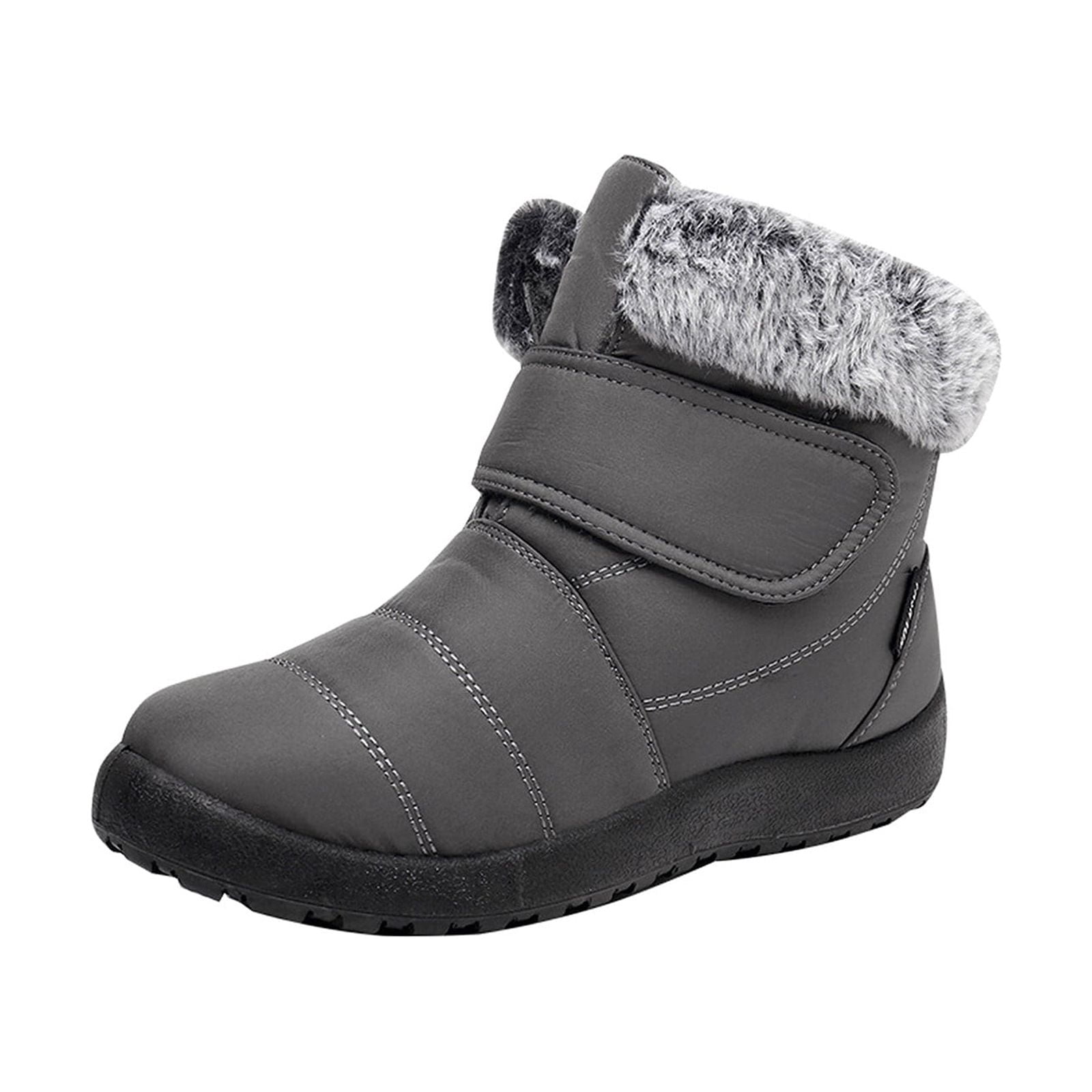 Jsaierl Snow Boots for Women Winter Boot with Comfortable Warm Fur ...