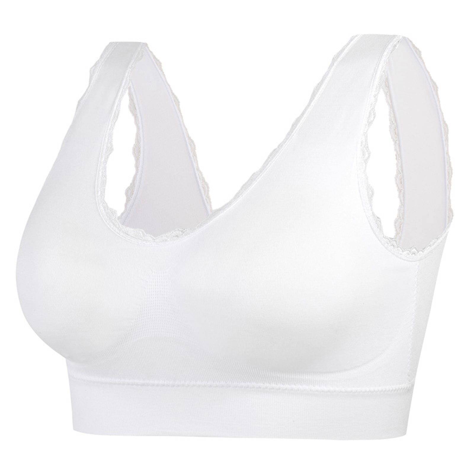 Jsaierl Sports Bras for Women Wireless Support Underwire Bra Seamless ...
