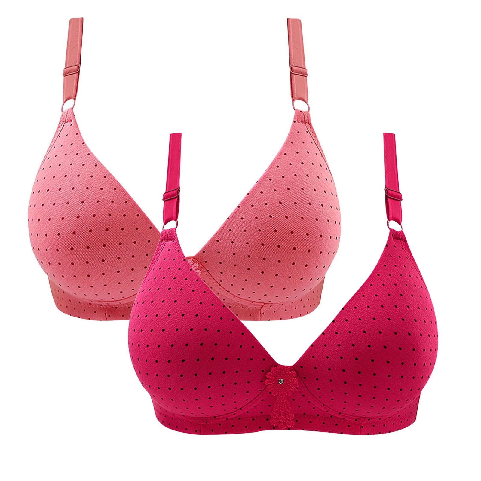 Jsaierl Women's Bras No Wire Lift T-shirt Bras Seamless Padded ...