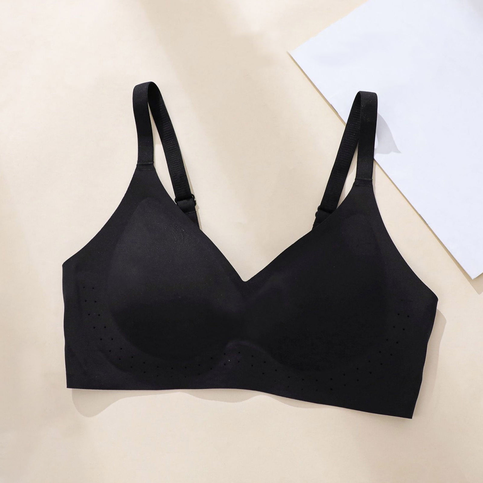 Jsaierl Women's Bras No Wire Lift Underwire Bra Seamless Comfy ...