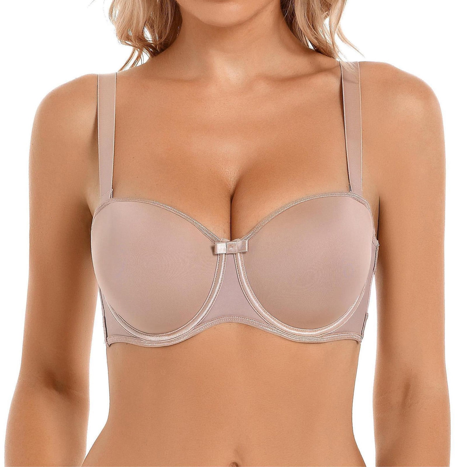 Jsaierl Womens Bras Plus Size Push Up T Shirt Bras Seamless Sexy Bralettes Shapewear Everyday