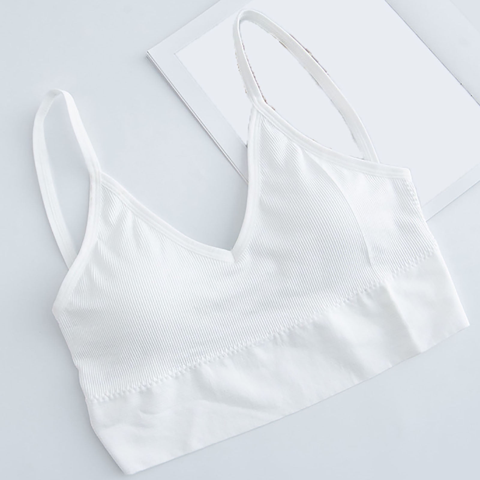 Jsaierl Women's Bras Wireless Push Up T-shirt Bras Seamless Sexy ...