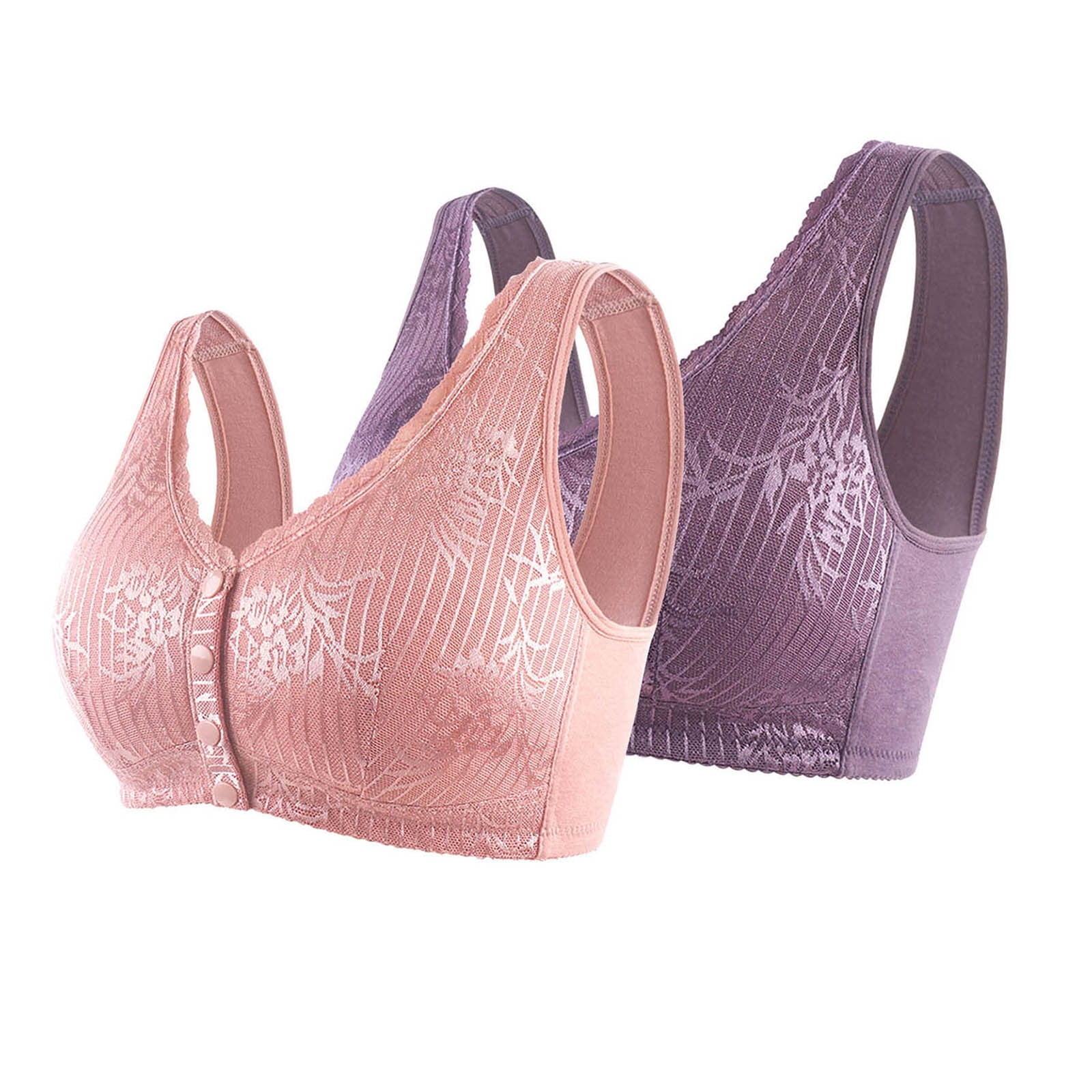 Jsaierl Womens Bras No Wire Push Up T-shirt Bras Seamless Comfy ...