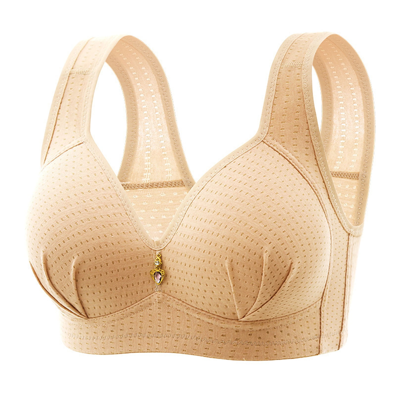 Jsaierl Womens Bras No Wire Push Up T-shirt Bras Seamless Padded ...