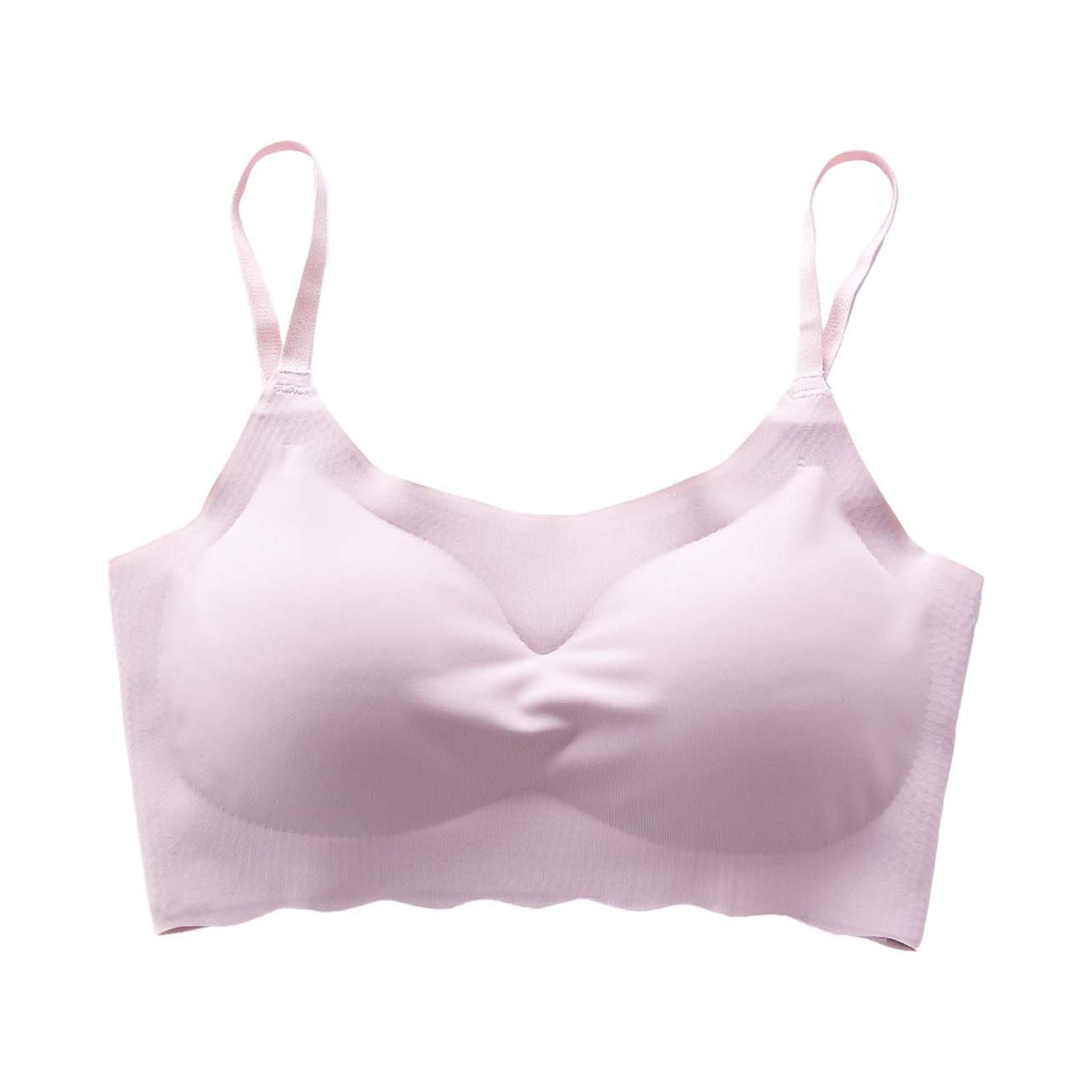 Jsaierl Womens Bras Plus Size Push Up T-shirt Bras Seamless Comfy ...