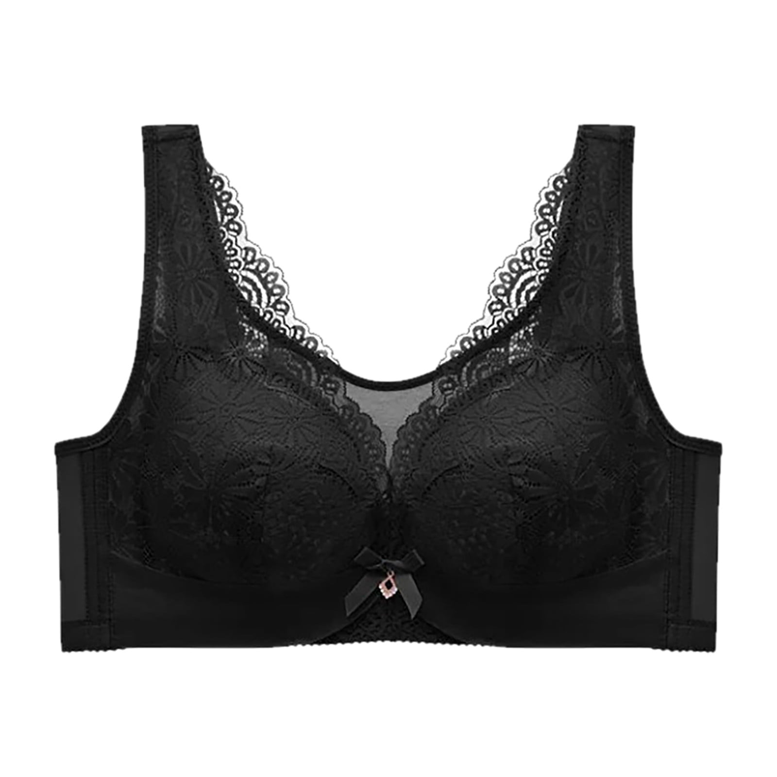 Jsaierl Womens Lace Bras No Wire Push Up T-shirt Bras Seamless Sexy ...