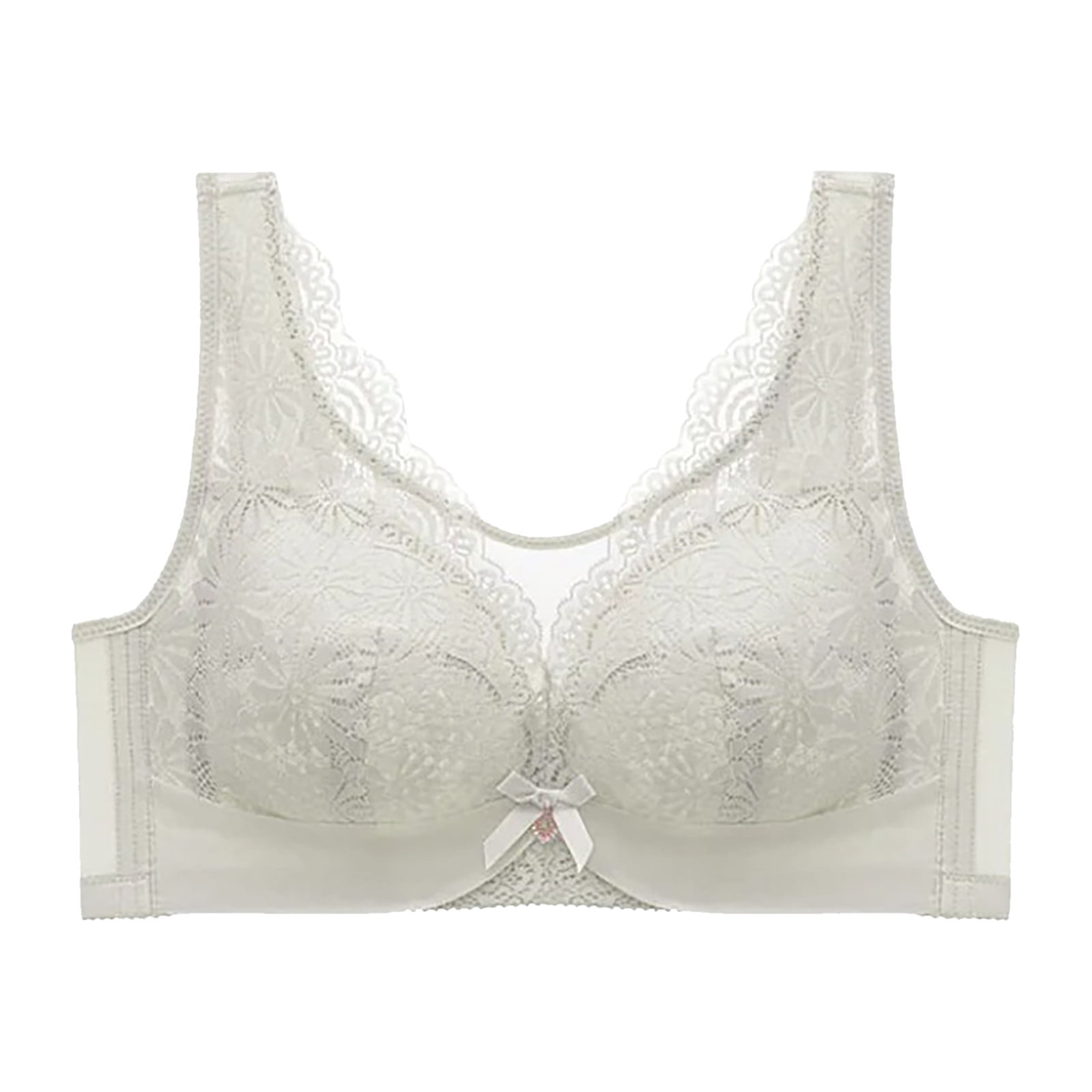 Jsaierl Womens Lace Bras No Wire Push Up T-shirt Bras Seamless Sexy ...