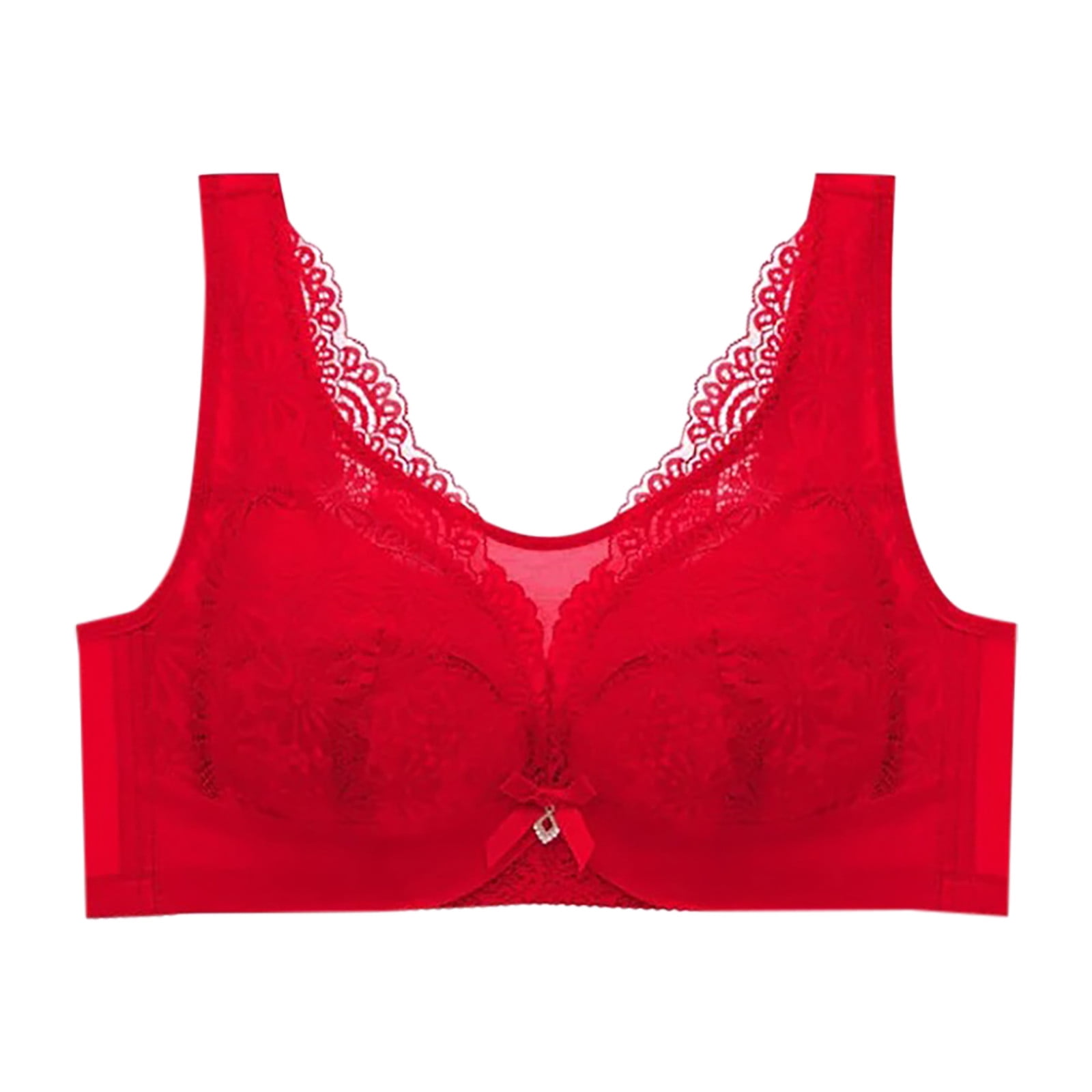 Jsaierl Womens Lace Bras No Wire Push Up T-shirt Bras Seamless Sexy ...