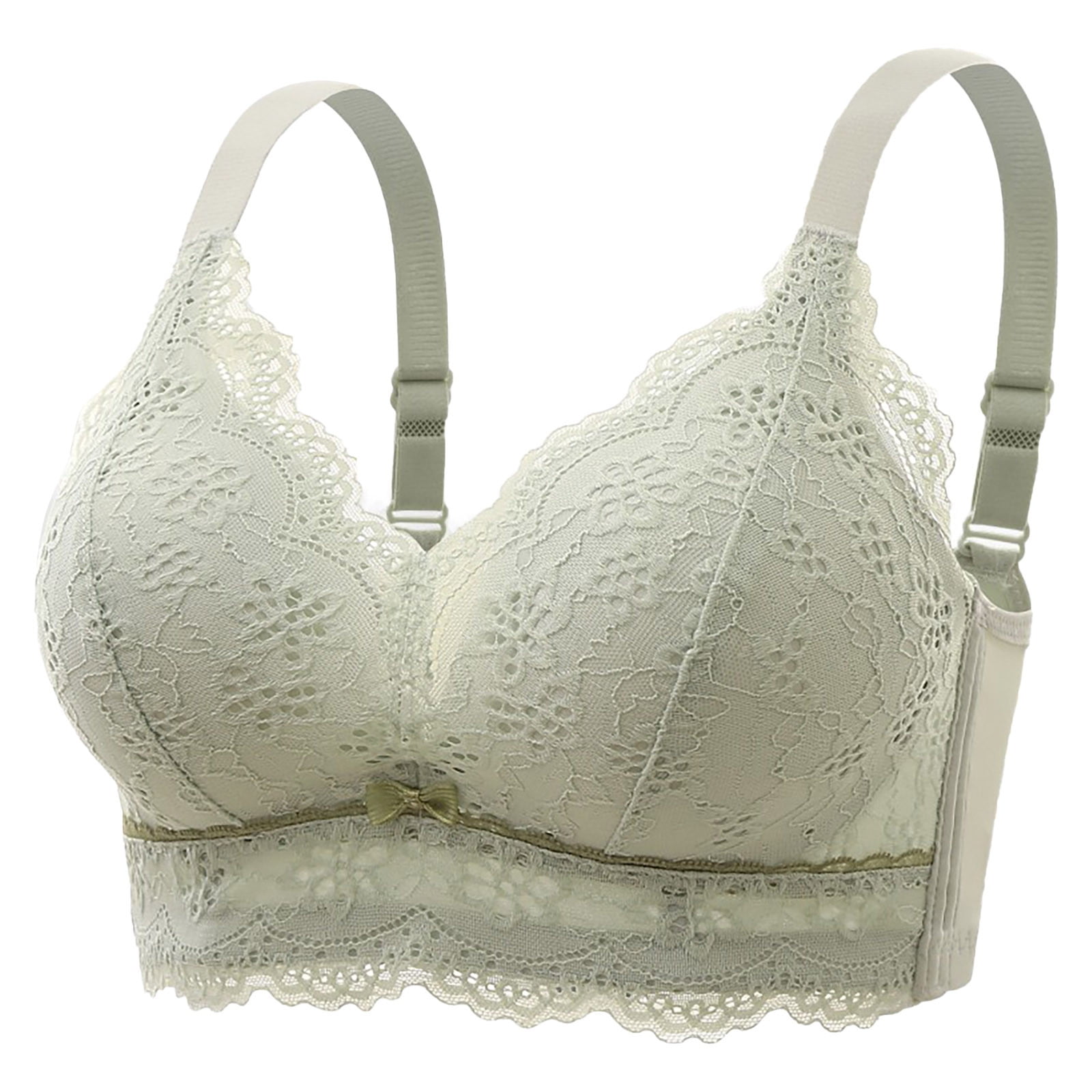 Jsaierl Womens Lace Bras Plus Size Push Up T-shirt Bras Seamless Padded ...