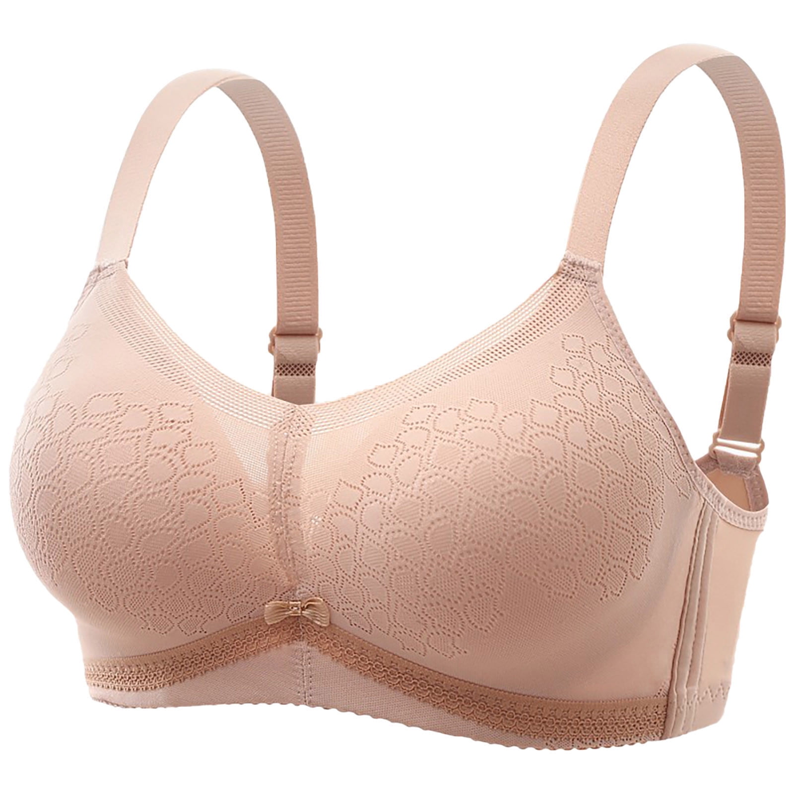 Jsaierl Womens Lace Bras Plus Size Support T-shirt Bras Seamless ...