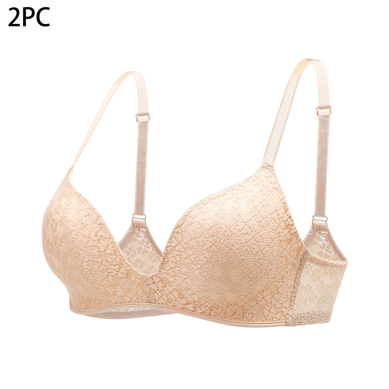 Jsaierl Womens Lace Bras Wireless Lift T-shirt Bras Seamless Padded ...
