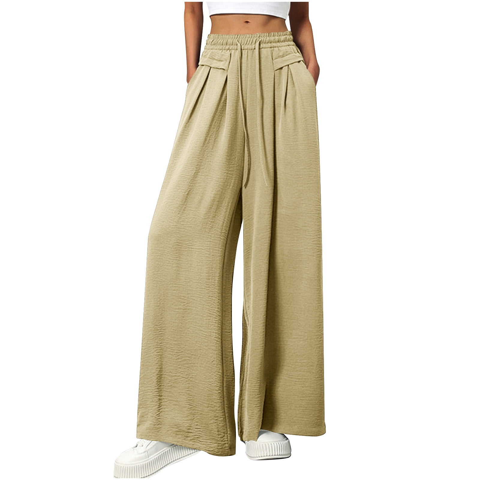 Jsarle Cute Pants for Women Oversized Sweatpants for Women Wide Leg ...
