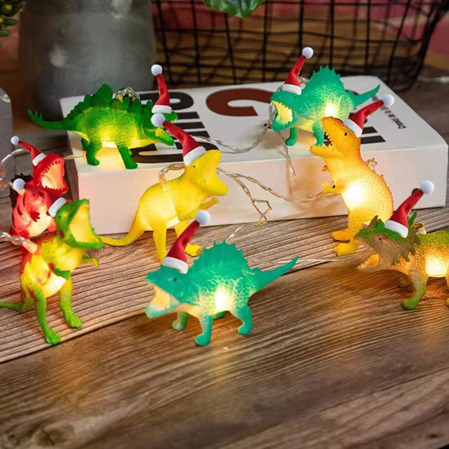 Jsbaby LED Dinosaur String Lights Lamp Fun Dino Lights Bedroom Nursery ...