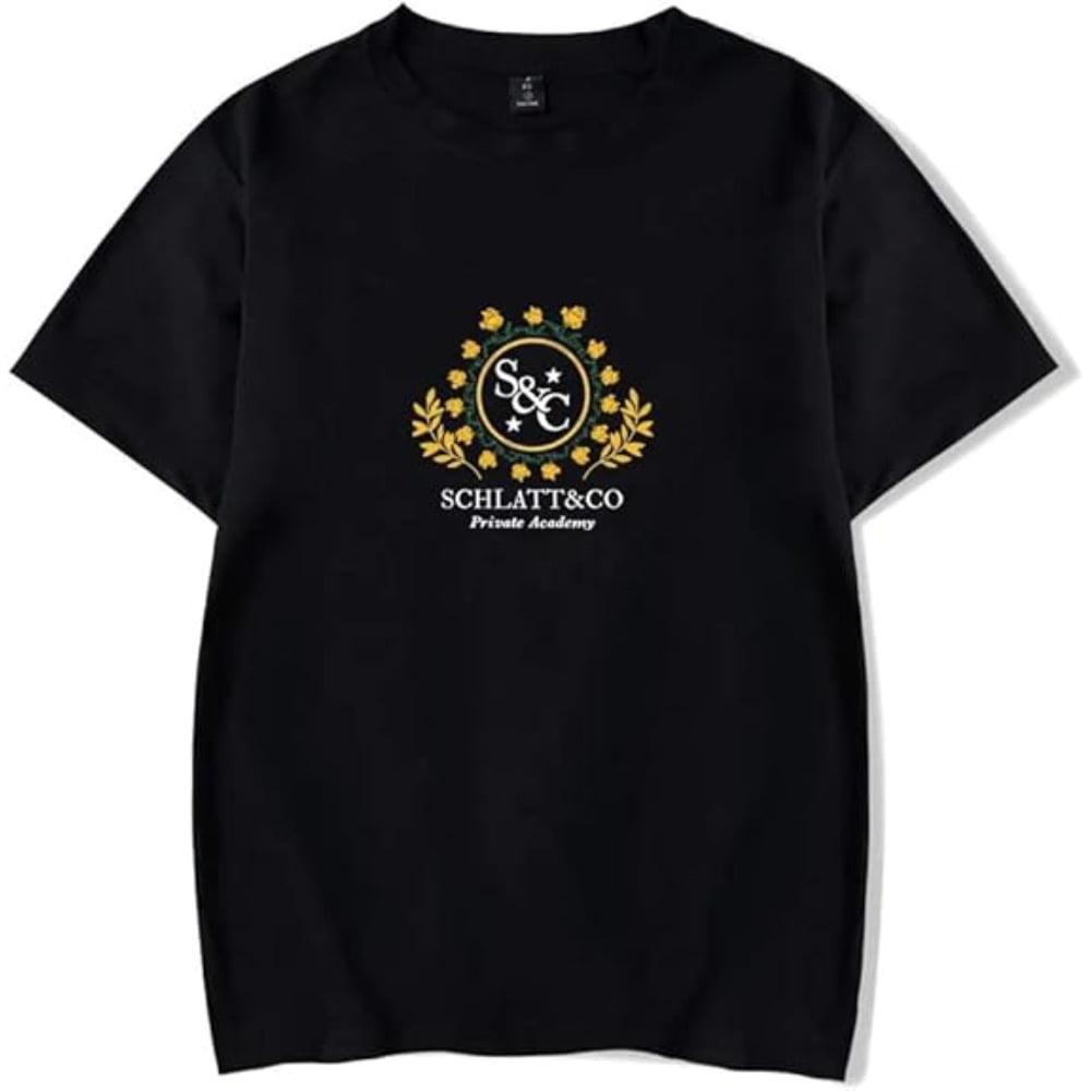 Jschlatt Schlatt Merch T-shirt Classic Logo Round Neck Short Sleeve ...