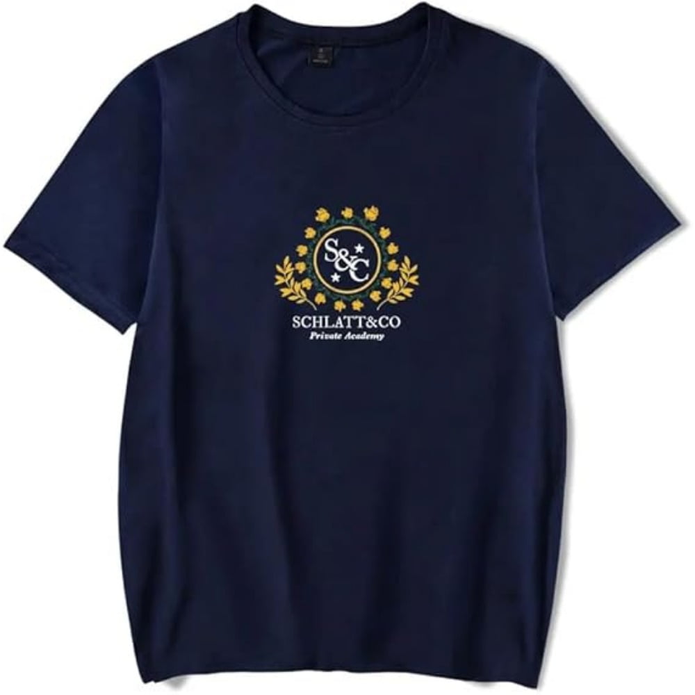 Jschlatt Schlatt Merch T-shirt Classic Logo Round Neck Short Sleeve ...