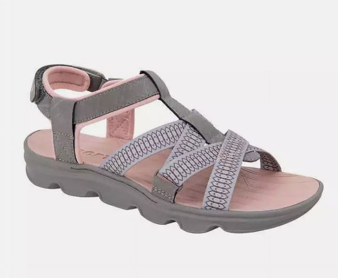 Jsport Women's Sports Sandals Adjustable Straps Lightweight Hook Loop ...