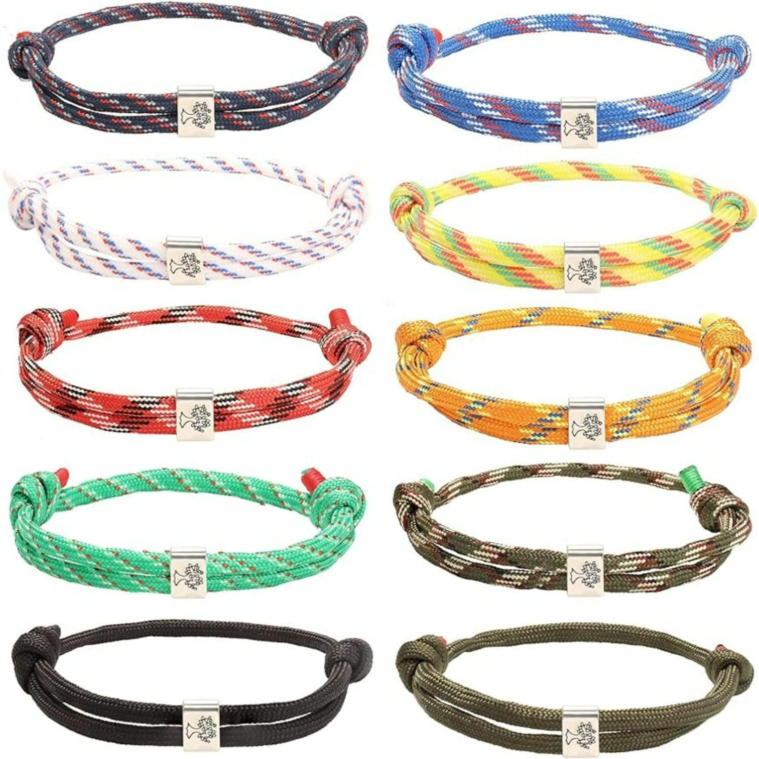 Jstyle 10Pcs Nautical Bracelet for Men Women Unisex Surf Wave Bracelets ...