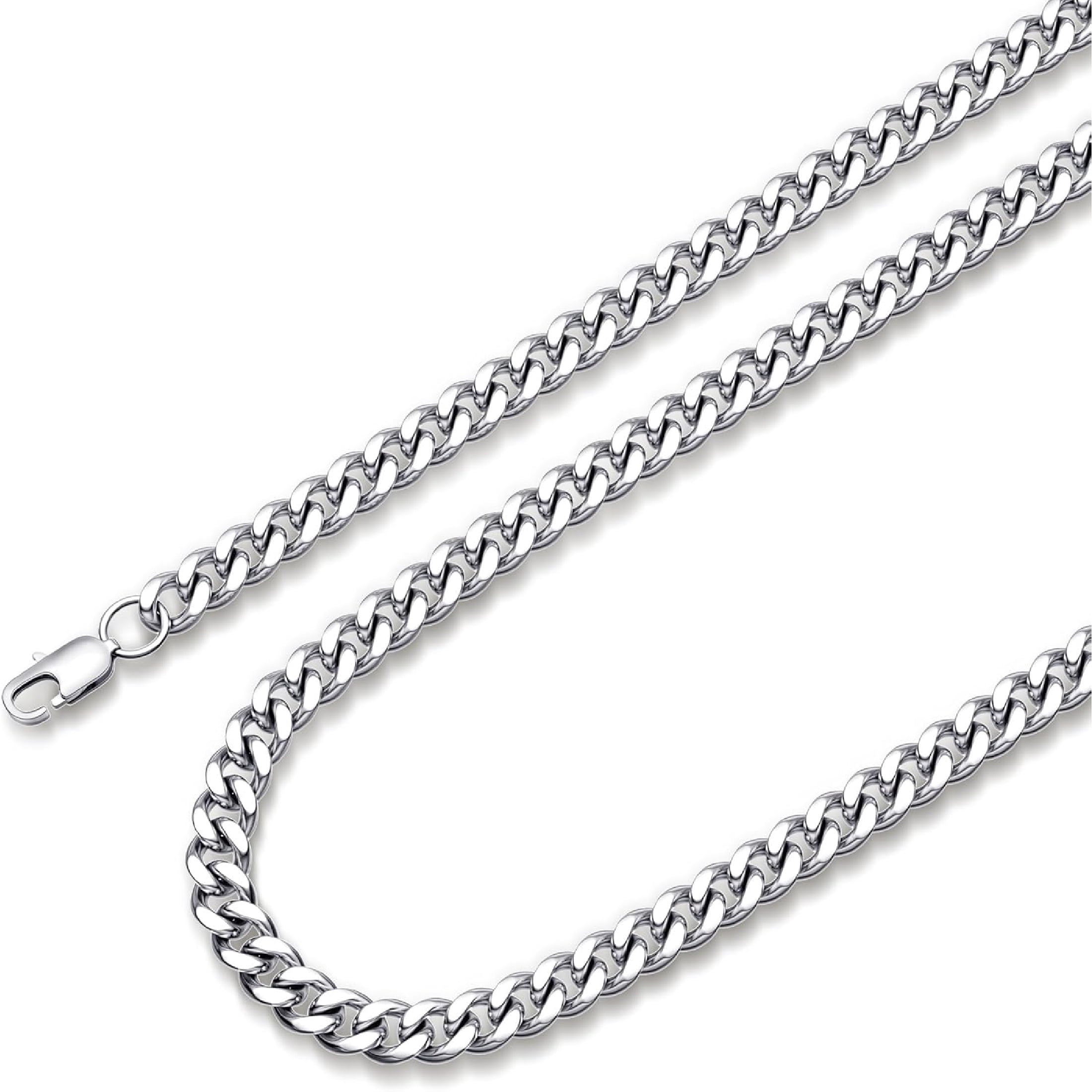 Jstyle Cuban Link Chain for Men Women 316L Stainless Steel Chain ...