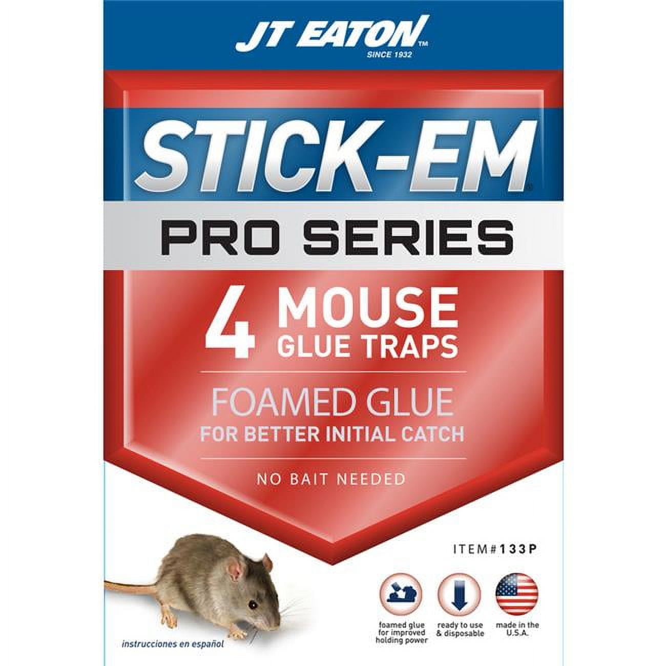 Jt Eaton 133P Stick-Em Pro Series Mouse Glue Trap, Small - Walmart.com