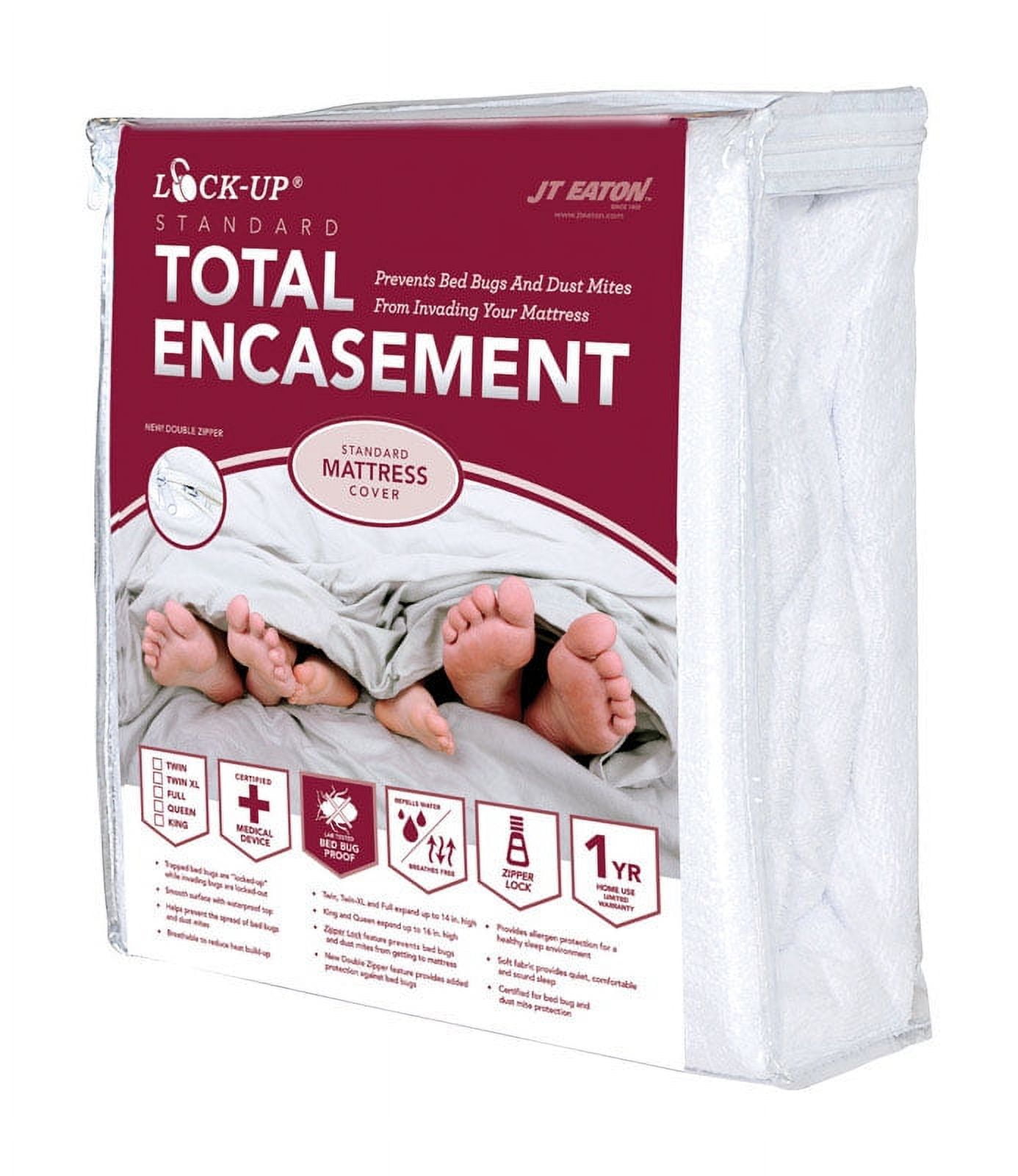 Lock-Up Mattress/Box Spring Protector,76"W,White 83KGENC - Walmart.com