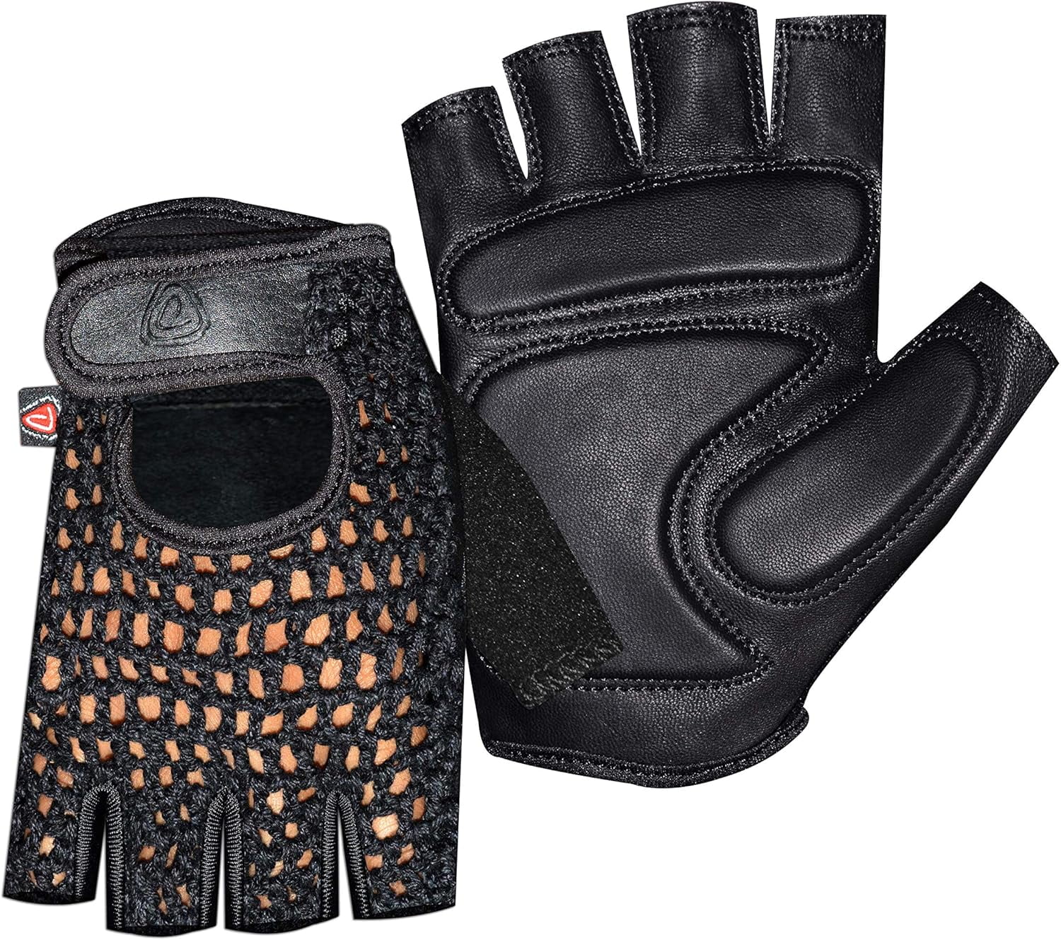 Jtbuh XLY Leather Crochet Fingerless Driving Weight Training Cycling ...