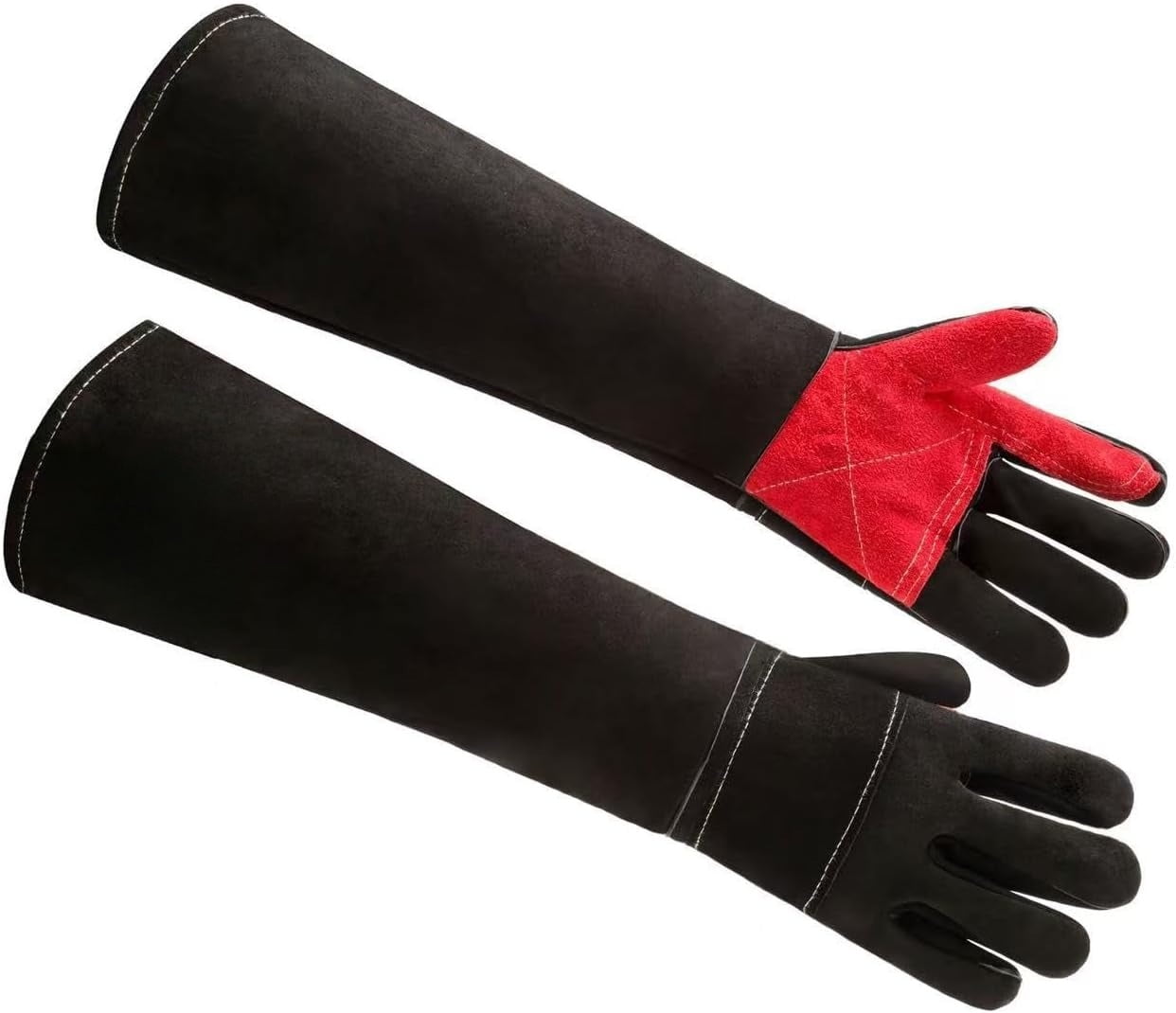 Jtbuh XLY Long Welding Gloves 23.6 Inches 932℉,Heat/Fire Resistant ...