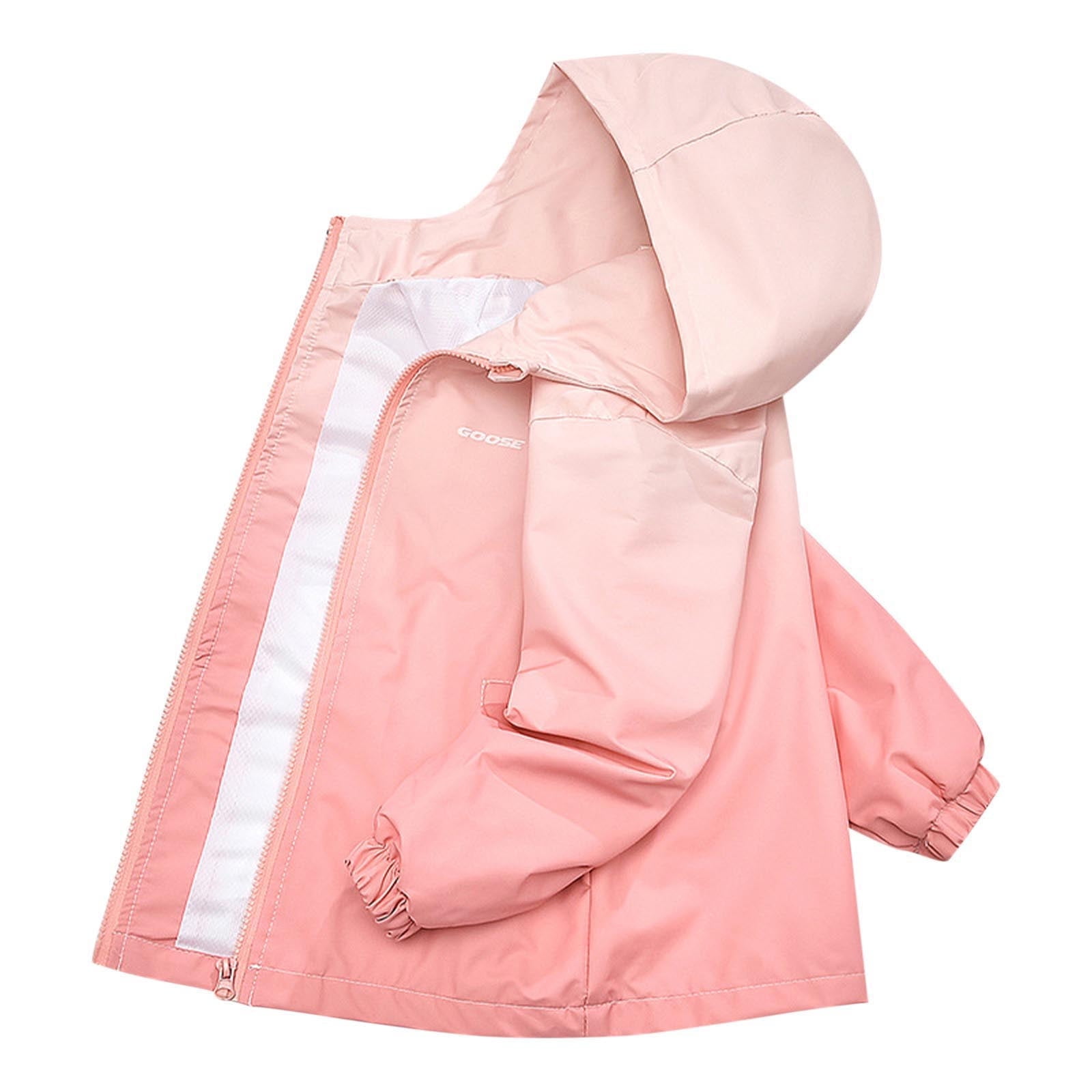 Jtjvou Boys and Girls Summer Fall Raincoat Rain Coat for Kids Softshell for Hiking and Travel ...