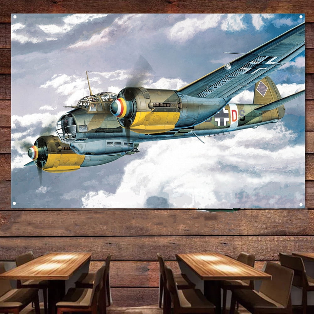 Ju-88A-4 Schnell-bomber WWII German Fighter Poster Wall Chart 38" x 57 ...