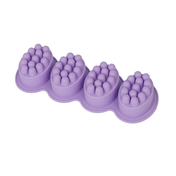 JuDWoC 4 Cavity Cake Silicone Mold 10.62 Inch Flexible Soap Base 1PC ...
