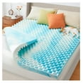 JuRlvC 3-Inch XL Egg Crate Memory Foam Mattress Topper for Pressure ...