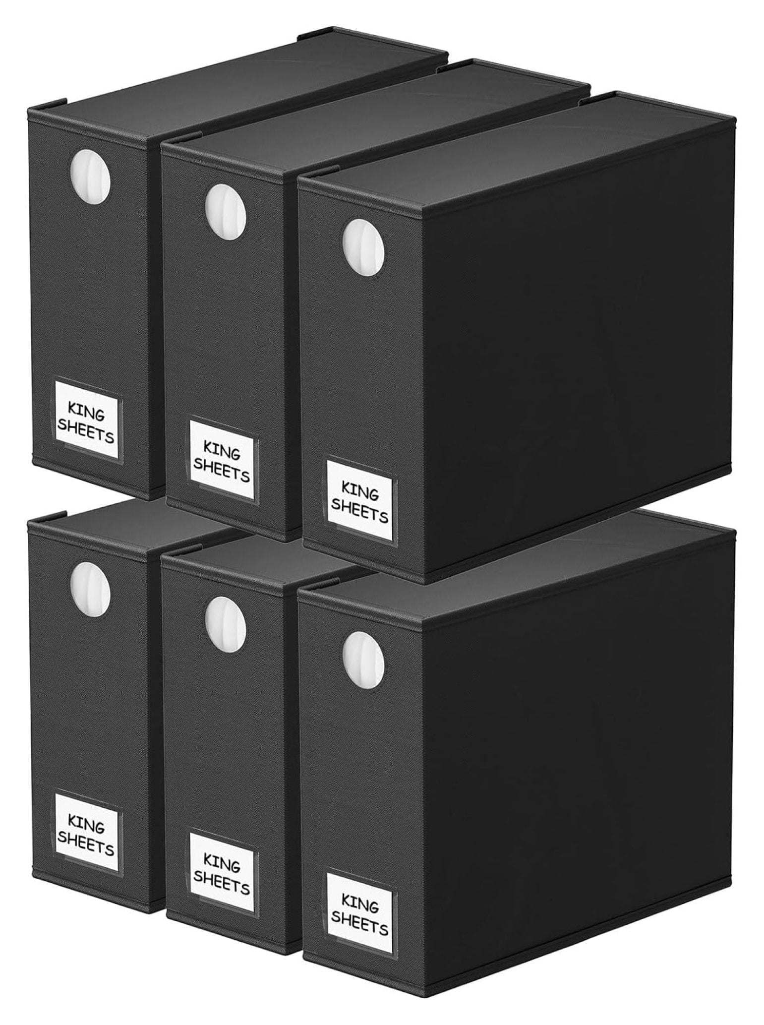 JuRlvC 6 Pack Bed Sheet Organizers and Storage, Foldable Sheet ...