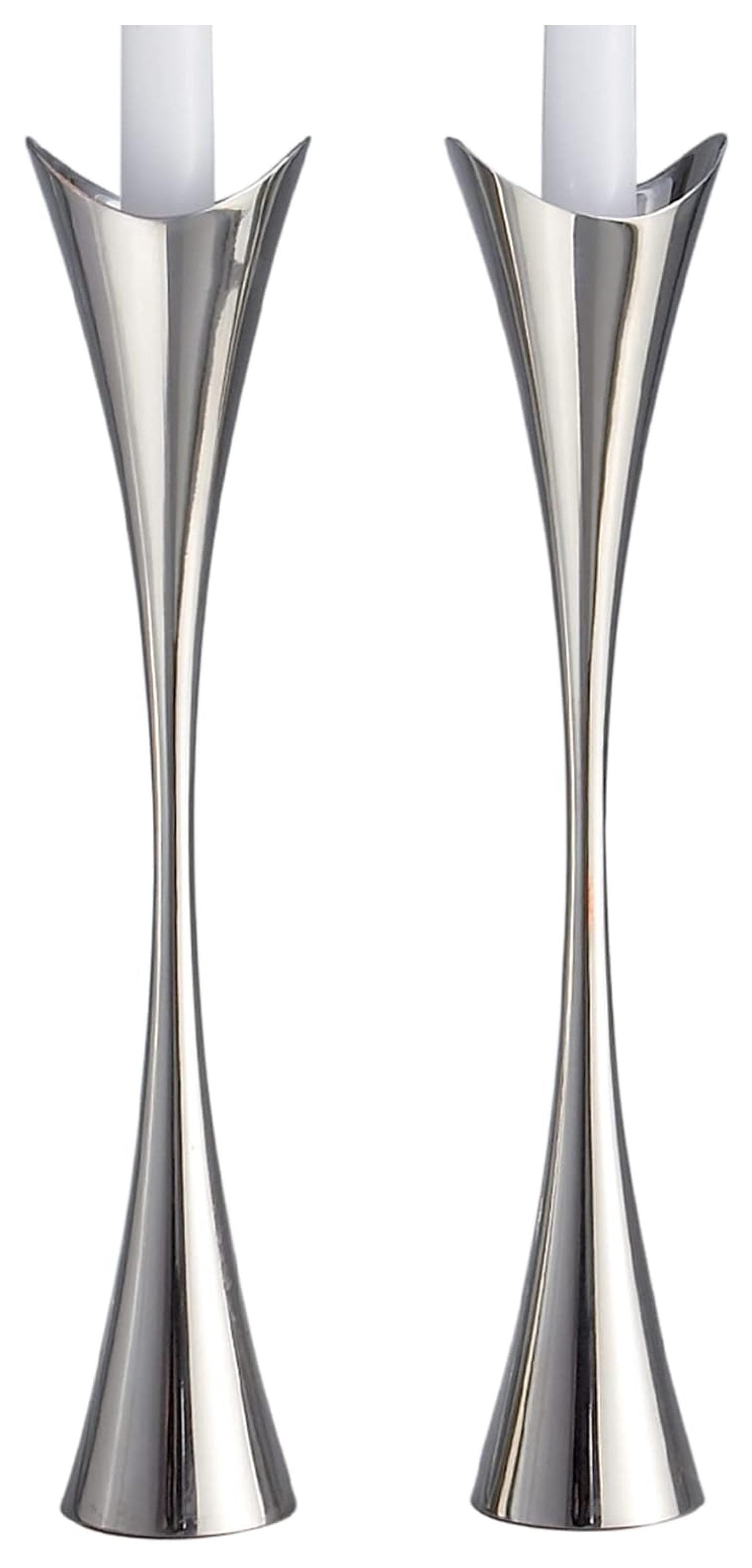 JuRlvC Curve Candlestick Holders | 2Pc Set | Metal Taper Candle Holder ...