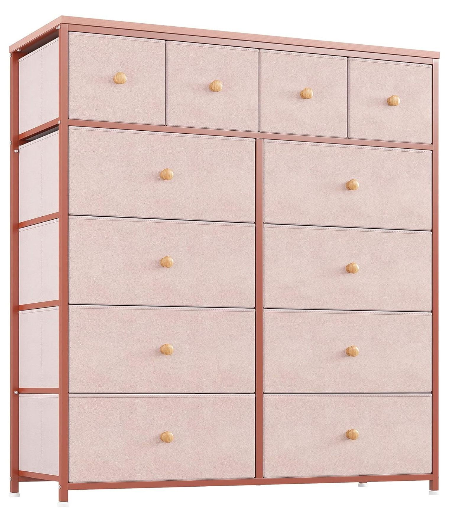 Jurlvc Dresser For Girls Bedroom With 12 Drawers Dresser For Bedroom With Sturdy Metal Frame