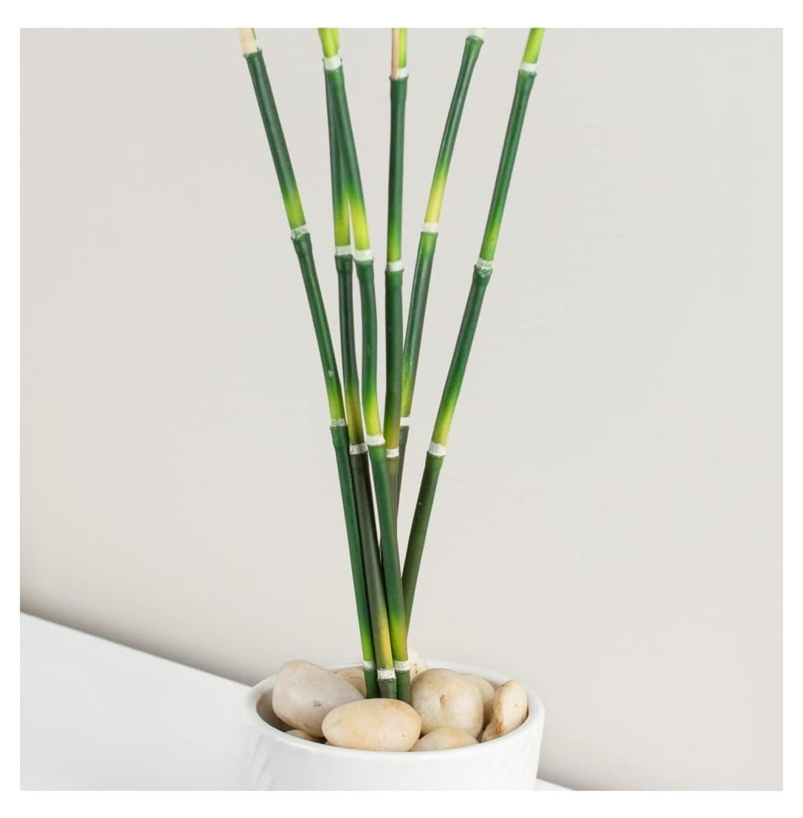 JuRlvC Pack of 6 Stalks Artificial Bamboo Branches (32 inches) Faux ...
