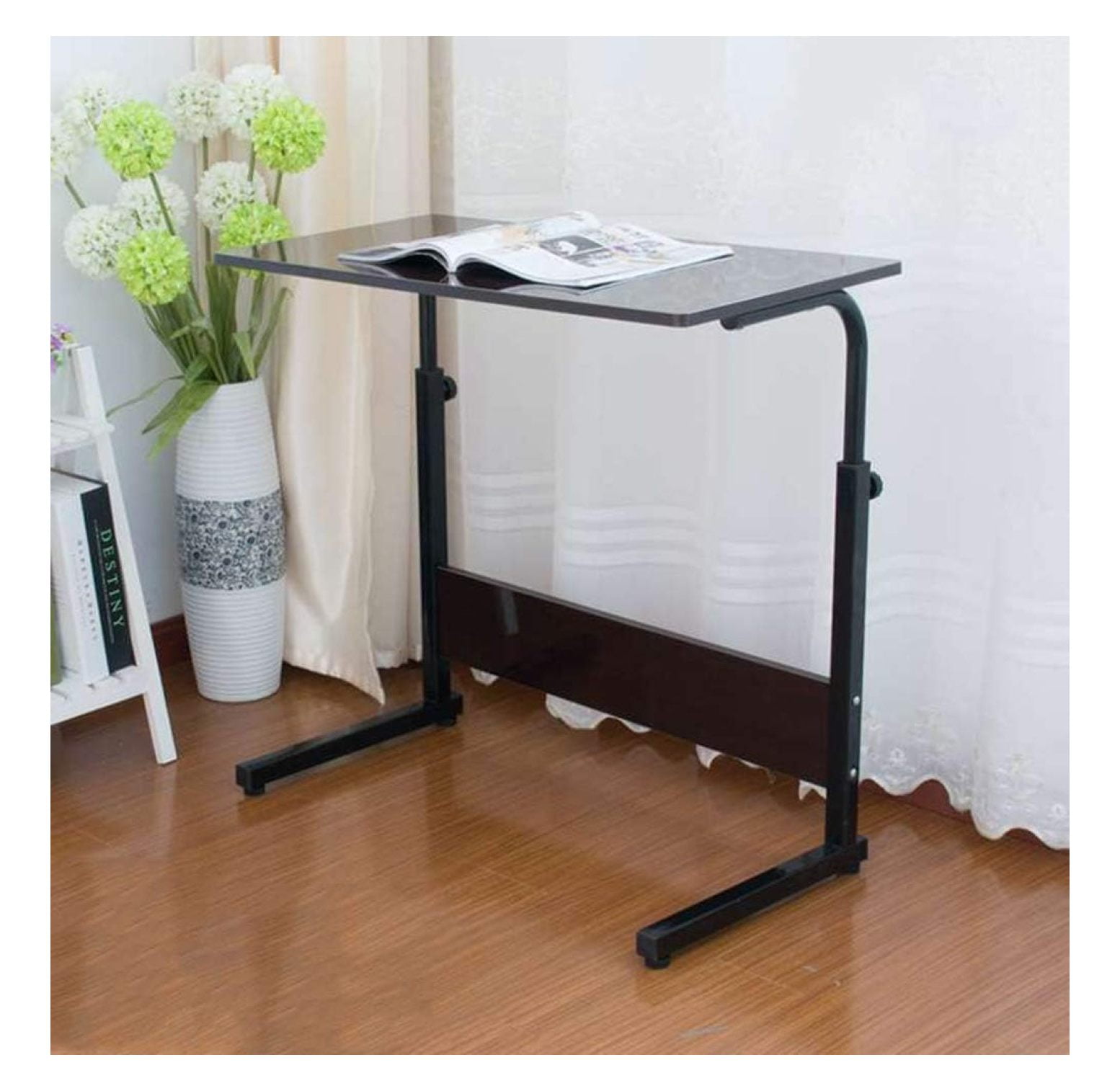 JuRlvC Rolling Sofa Side Snack Table Portable Laptop Computer Desk ...