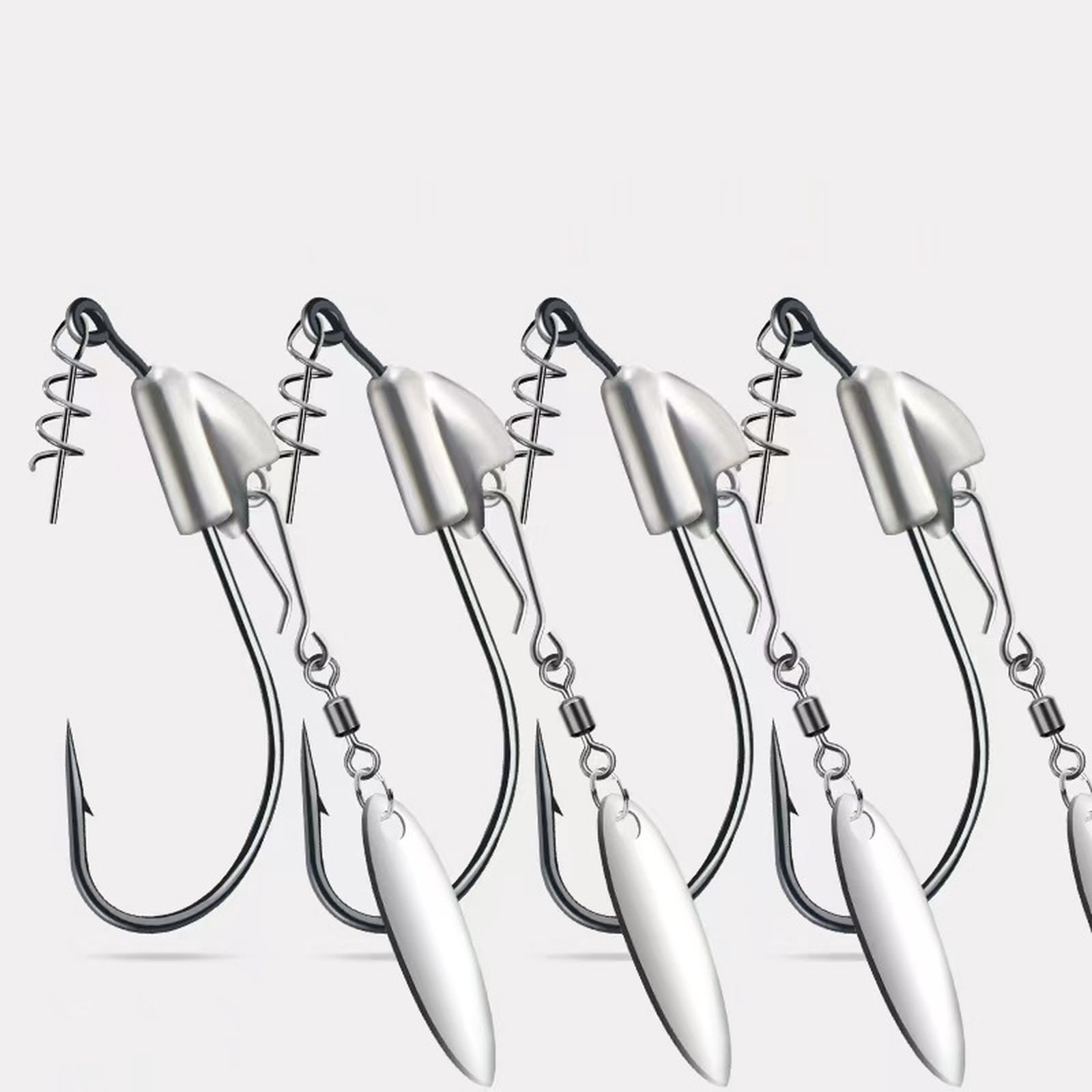 JuWDoC Fish Hooks Eagle Claw Fishing Hooks J Hooks Fishing Wide Gap ...
