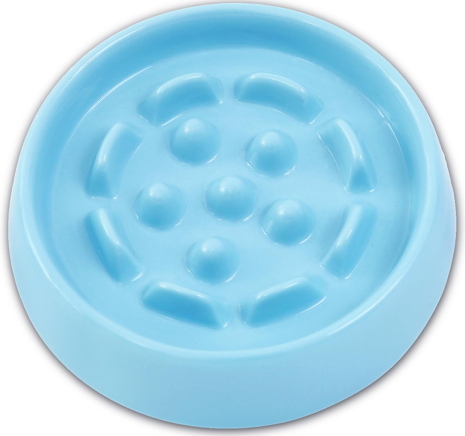 JuWow Ceramic Cat Slow Feeder Food Bowl, Higher Edges Non-Spill Design ...