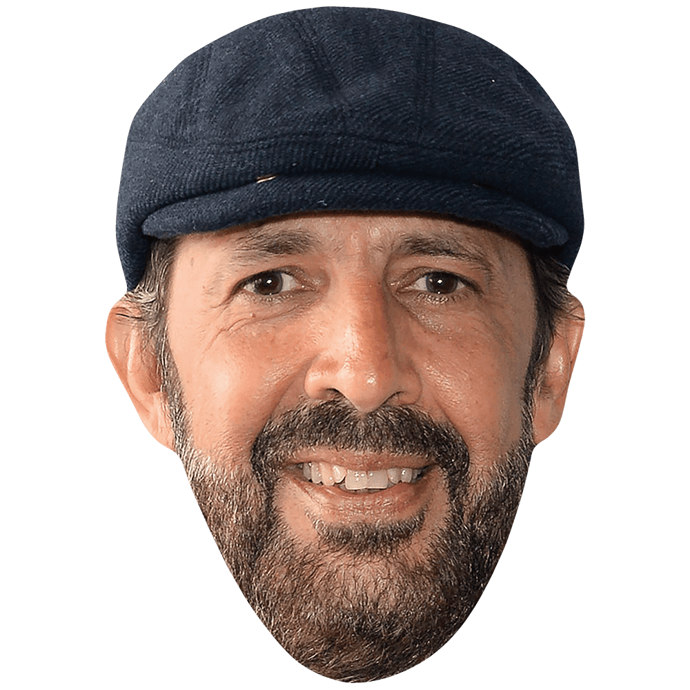 Juan Luis Guerra (Flat Cap) Celebrity Mask, Flat Card Face, Fancy Dress ...