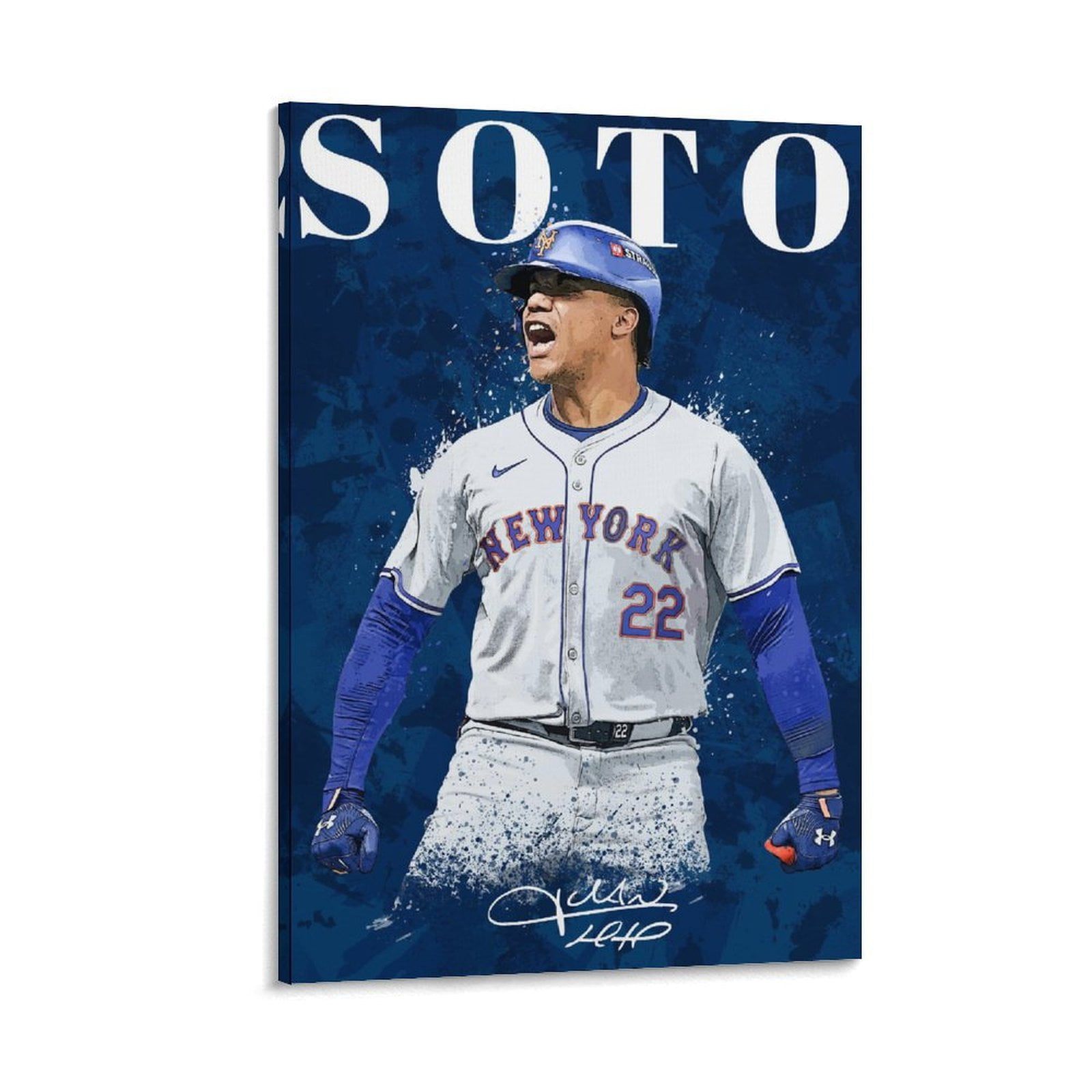 Juan Soto Poster American Football Rugby Player Canvas Wall Art 17 ...