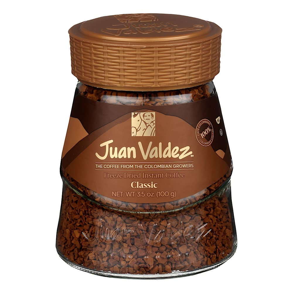 Juan Valdez Freeze Dried Instant Colombian Coffee, 3.5 oz Jar ...