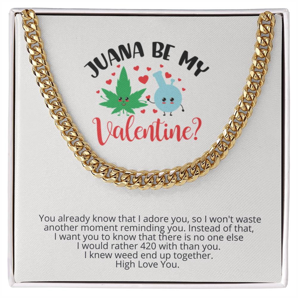 Juana Be My Valentine Cuban Chain Necklace, Cuban Link Chain ...